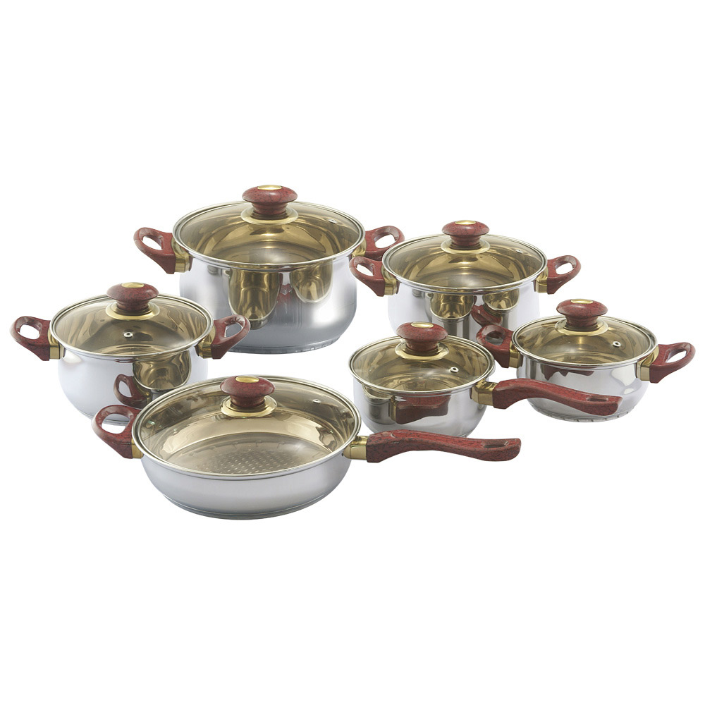 12PCS Stainless Steel Cookware Set DM-15--Bakelite Handle Series--BE ...