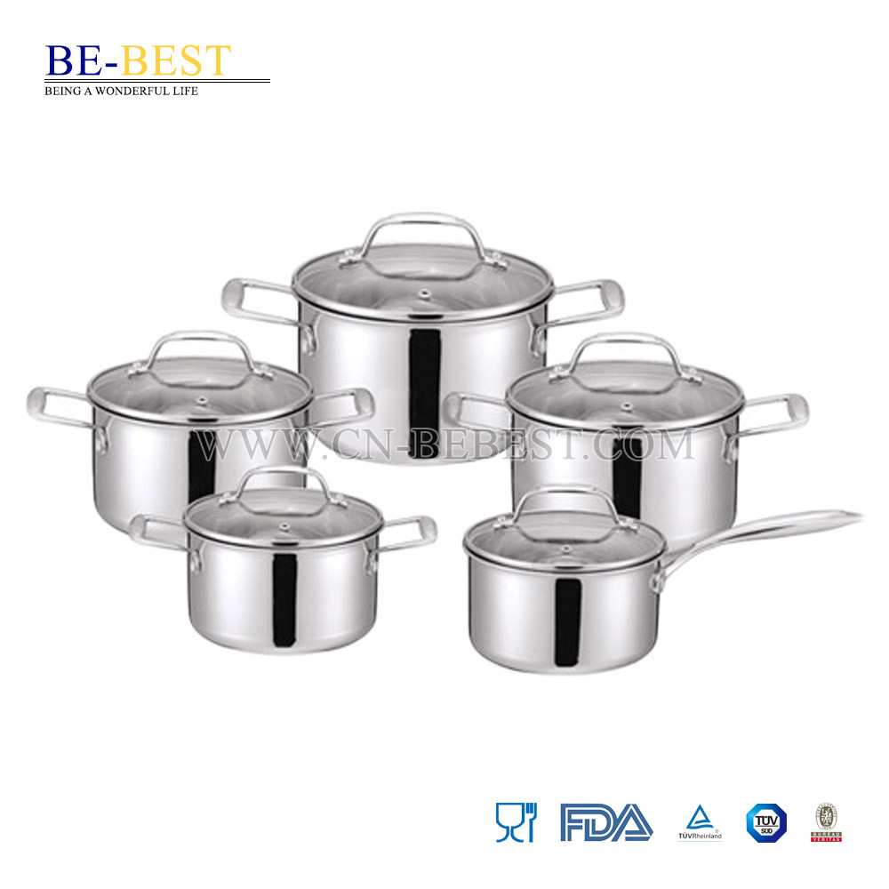 10PCS Stainless Steel Cookware Set ZZ-13--Casting Alloy Handle Series ...